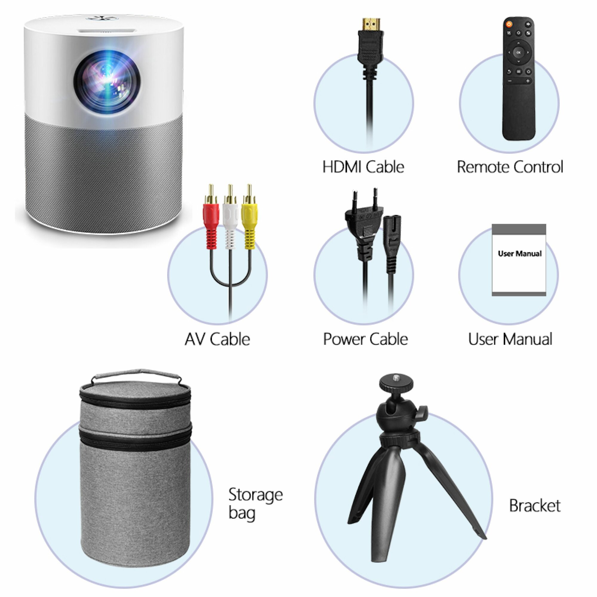 Светодиодный проектор Full HD 5000 люмен Android 1080P, поддержка видео 4K, Bluetooth