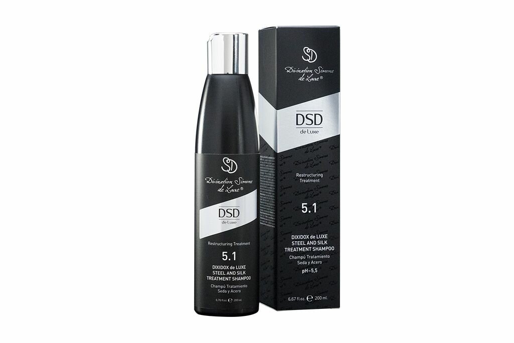 DsD de Luxe - 5.1 Dixidox De Luxe Steel And Silk Treatment Shampoo Восстанавливающий шампунь 200 мл