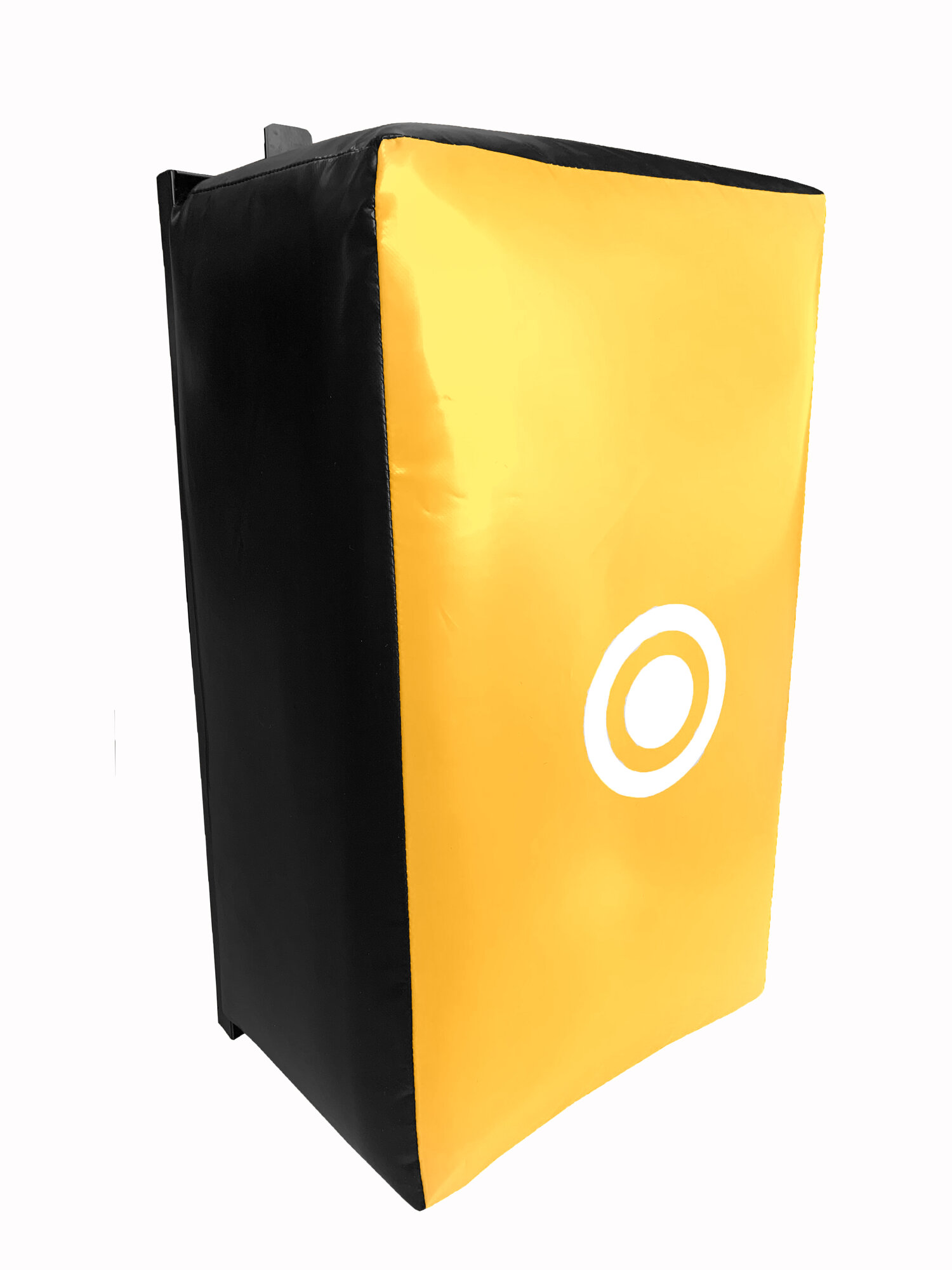 Настенная боксерская подушка "BOX " SportPanda 75х40х30 см (Черно-желтый)