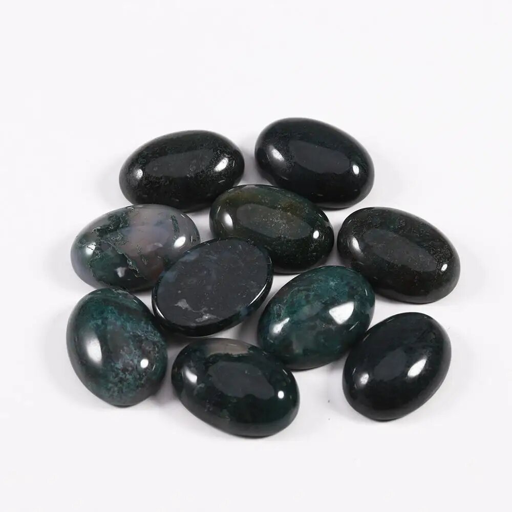 Натуральный камень кабошон опал бирюза лазурит 10 шт Изумрудный, 13x18mm, Aquatic agate