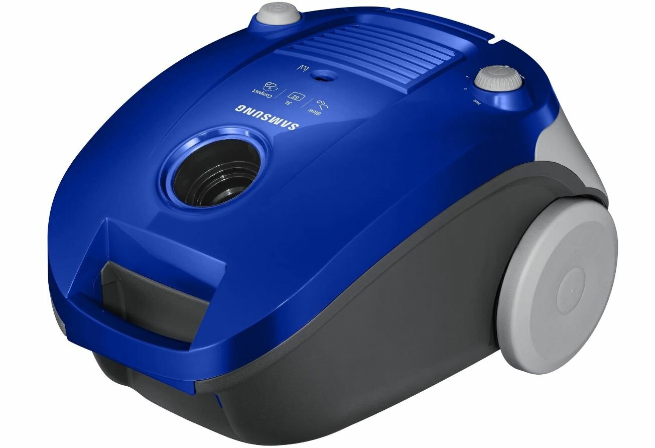 Пылесос для дома Samsung VCC4140V3A/XEV синий, с мешком, сухая уборка