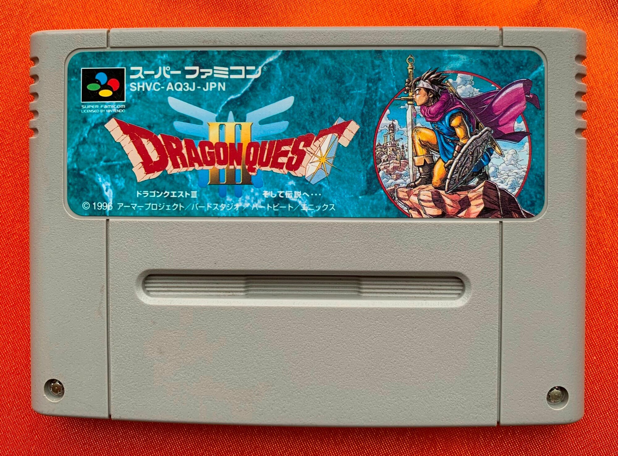 Игровой картридж для Супер нинтендо Dragon Quest 3 SNES 16 Бит регион NTSC-J