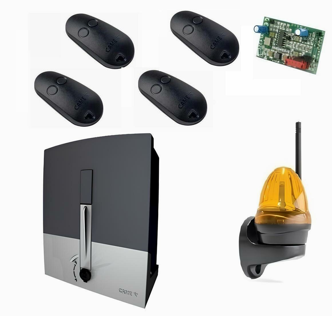 Автоматика для откатных ворот BXL04AGS KIT-LK-T4, комплект: привод, радиоприемник, 4 пульта, лампа