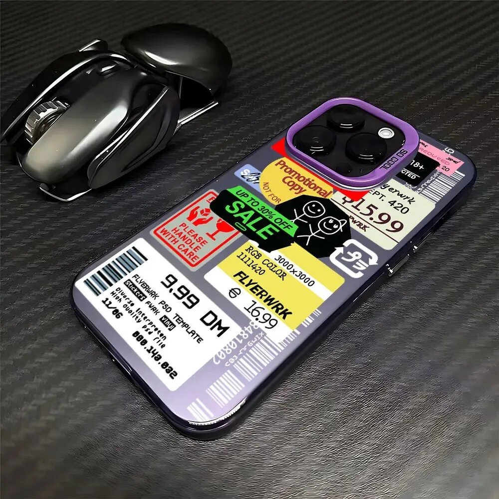 Чехол для телефона с этикеткой в стиле ретро Cool Trend для IPhone 16 PRO 15 14 13 6, For iphone 13