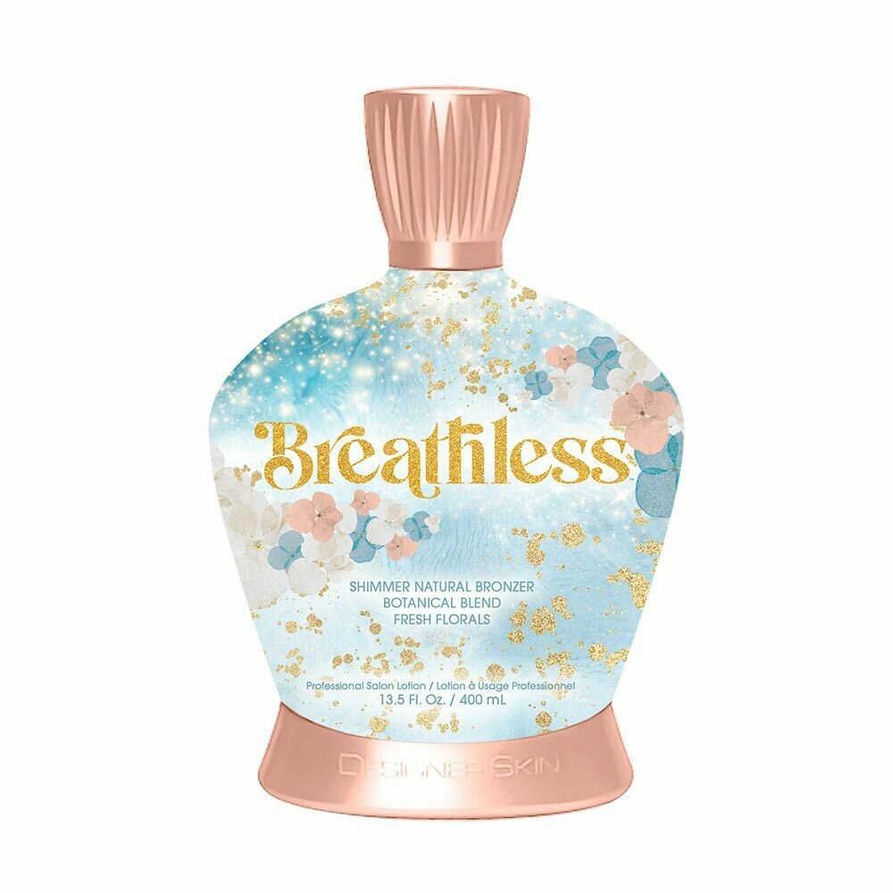 Крем для загара Designer Skin Breathless Golden Glow, с бронзирующим эффектом и мерцанием, 400 мл