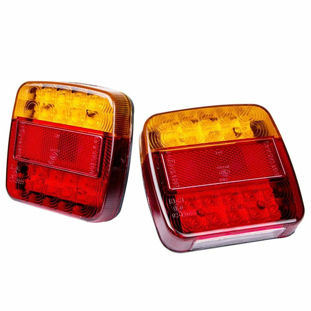 Пара 20 светодиодов, задний фонарь для прицепа, указатель поворота, задний стоп-сигнал