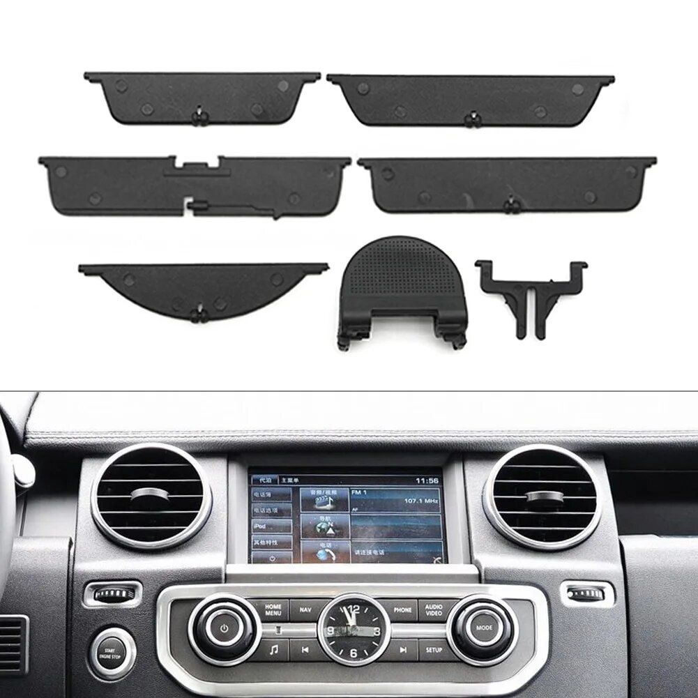 7 шт. автомобильный передний кондиционер, вентиляционное отверстие, зажим для ремонта, комплекты для Land Rover LR3 LR4 Discovery 3/4