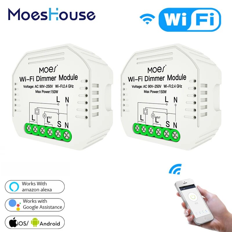 MoesHouse MS-105 Умный диммер 2PCs Dimmer Module