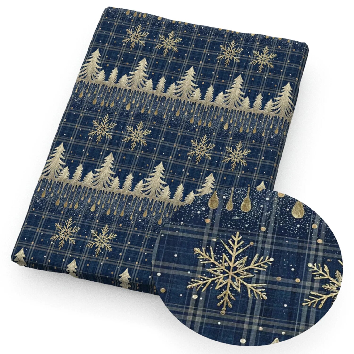 Рождественская парча David Angie 50*145 см