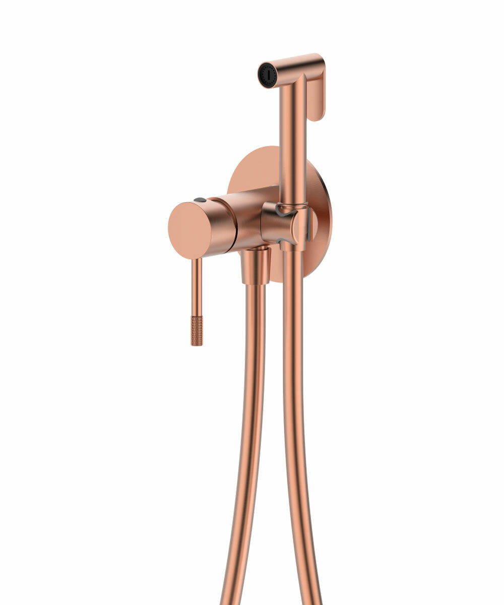 Смеситель с гигиеническим душем встраиваемый от бренда Vieir V403553-R розовое золото