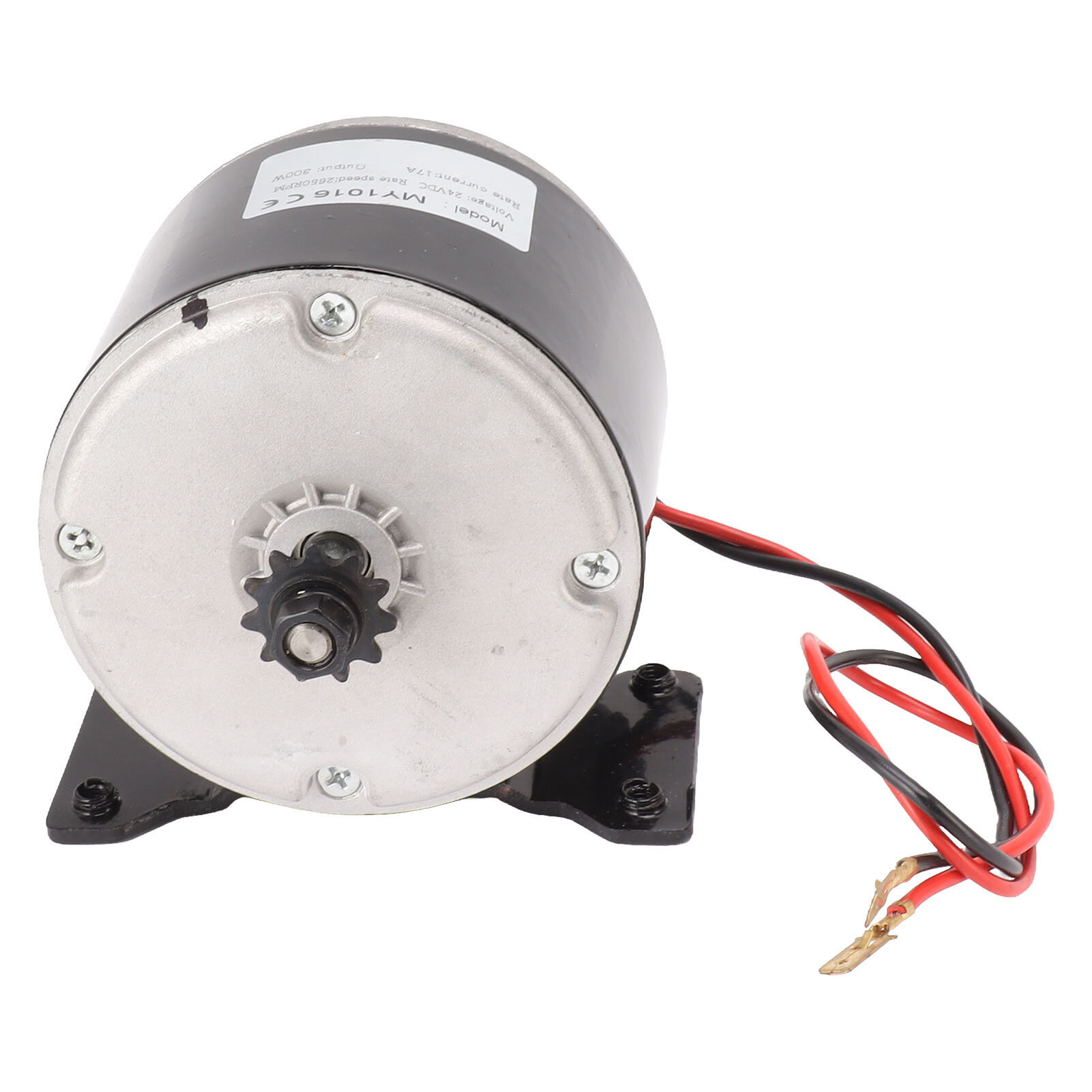 Коллекторный двигатель 24 В 300 Вт, 2650 об/мин, полностью медная обмотка, алюминиевый сплав, коллекторный двигатель постоянного тока для электросамоката, электровелосипеда
