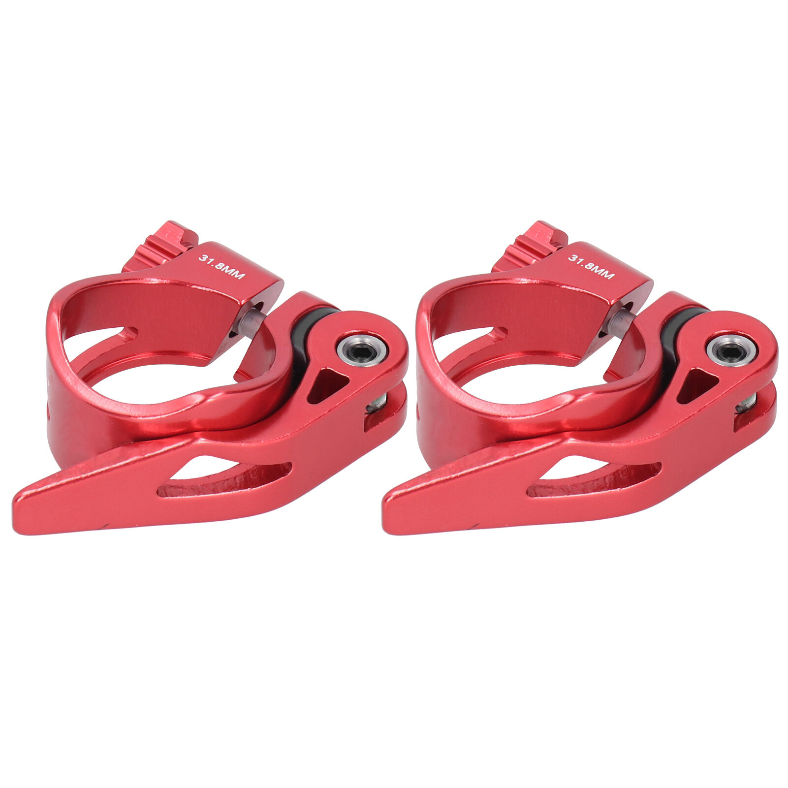 2 шт алюминиевый сплав C73, 31,8 мм, быстросъемный зажим для подседельного штыря горного велосипеда, зажим для трубки, красный