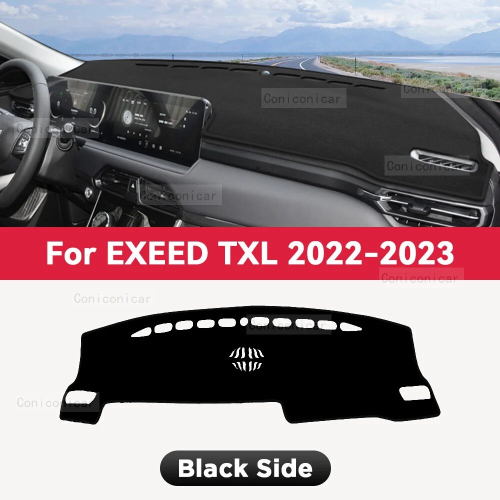 Коврик на приборную панель EXEED TXL 2022-2023, Black Side