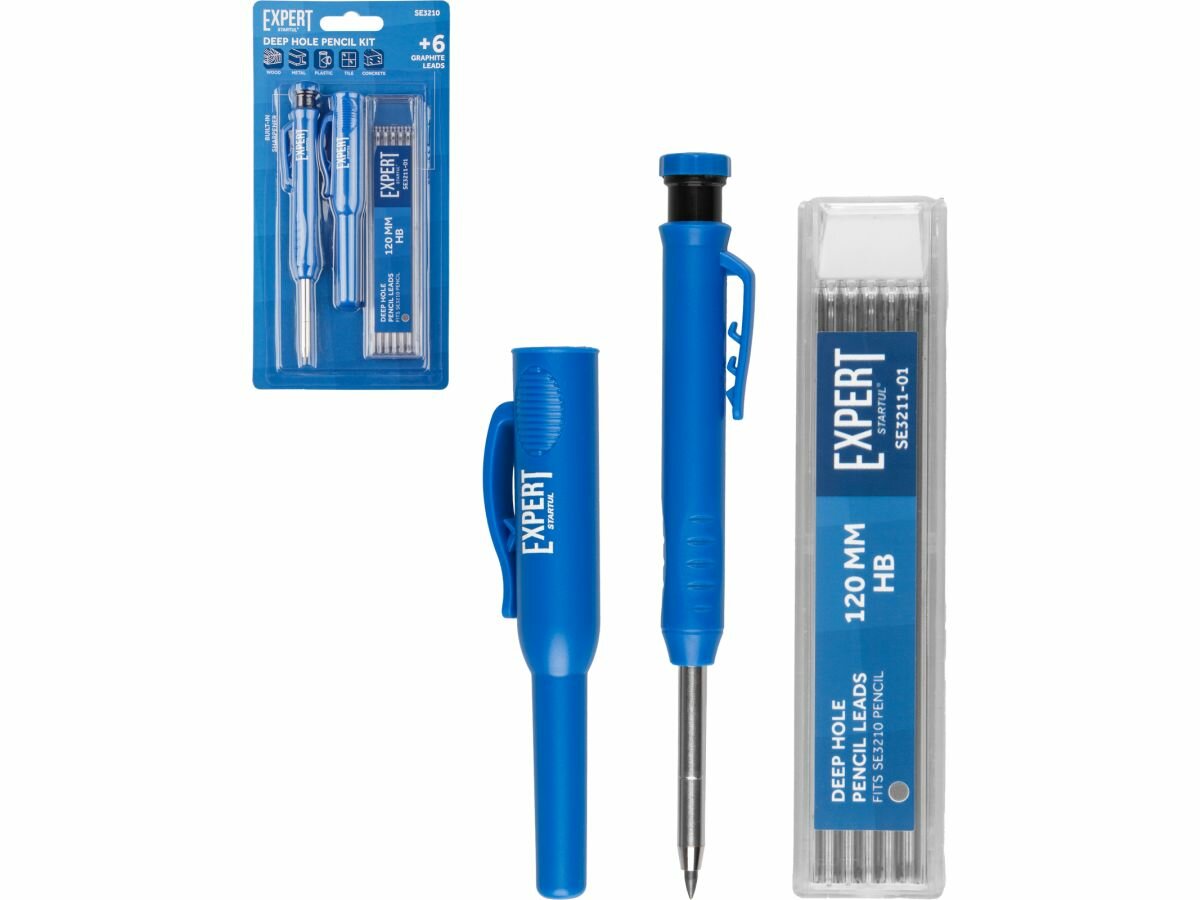 Карандаш строительный автоматический с набором стержней STARTUL Expert (SE3210)