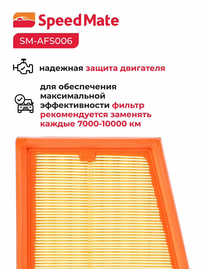 Фильтр Возд. Renault (Fluence L30) (2010-) (Megane Iii) (2008-) (Scenic Iii) (2009-)(Speedmate Sm-Afs006) — фото 1