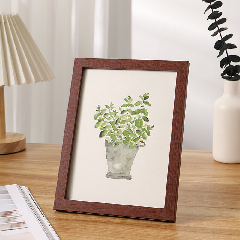 Оптовая продажа фоторамок, подставка для картин, фотостена 5 дюймов 6inch 7inch 8inch 10inch A4, креативная простая DIY деревянная рамка