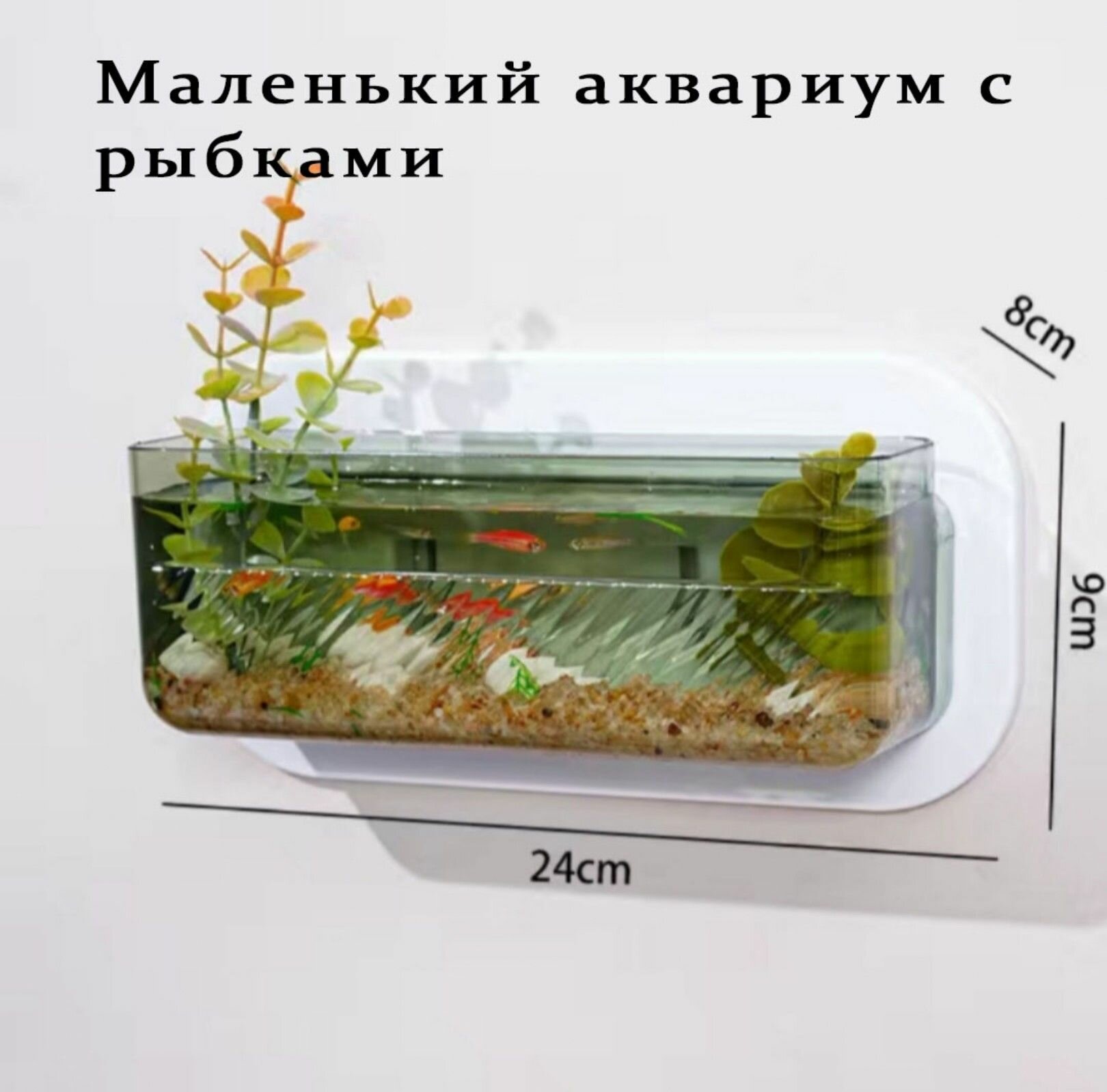Настенный аквариум малого размера, стильный бестселлер