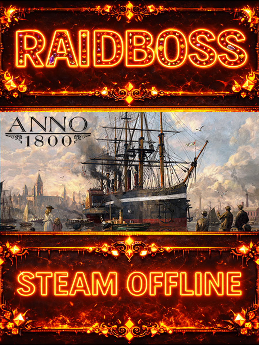 Anno 1800 DEFINITIVE EDITION + ВСЕ дополнения И ВСЕ части ANNO игра на аккаунте для ПК с OFF активацией для Steam (PC) РФ + СНГ