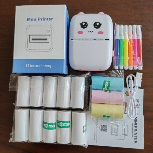 Кросс-бордерный мини-принтер C9, портативный беспроводной, подключаемый, маленький принтер для студентов, коррекция ошибок, принтер для наклеек и этикеток