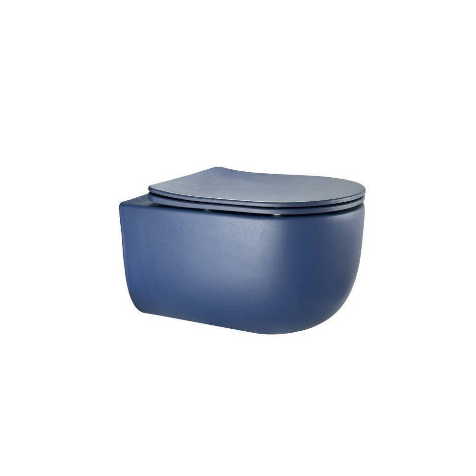 Унитаз подвесной Tornado Gid Tr2133TF-BUM 62301Y синий матовый 49x36x34