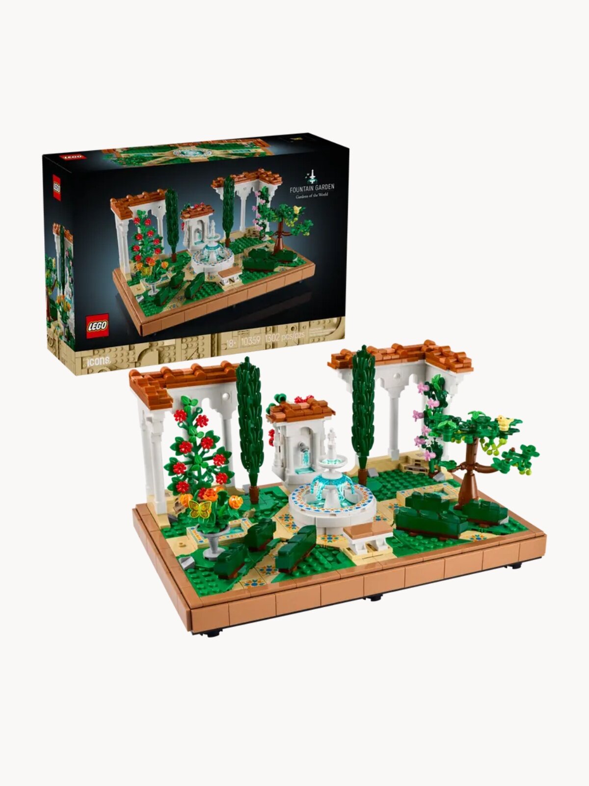 Конструктор LEGO Коллекционные наборы 10359 Сад с фонтаном, 1302 дет.