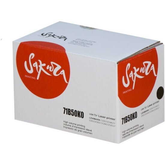 Картридж Sakura Printing Sakura 71B50K0 для Lexmark CS317dn/CS417dn/CS517de/CX317dn/CX417dn/CX417de/CX517de, черный, 3000 к.