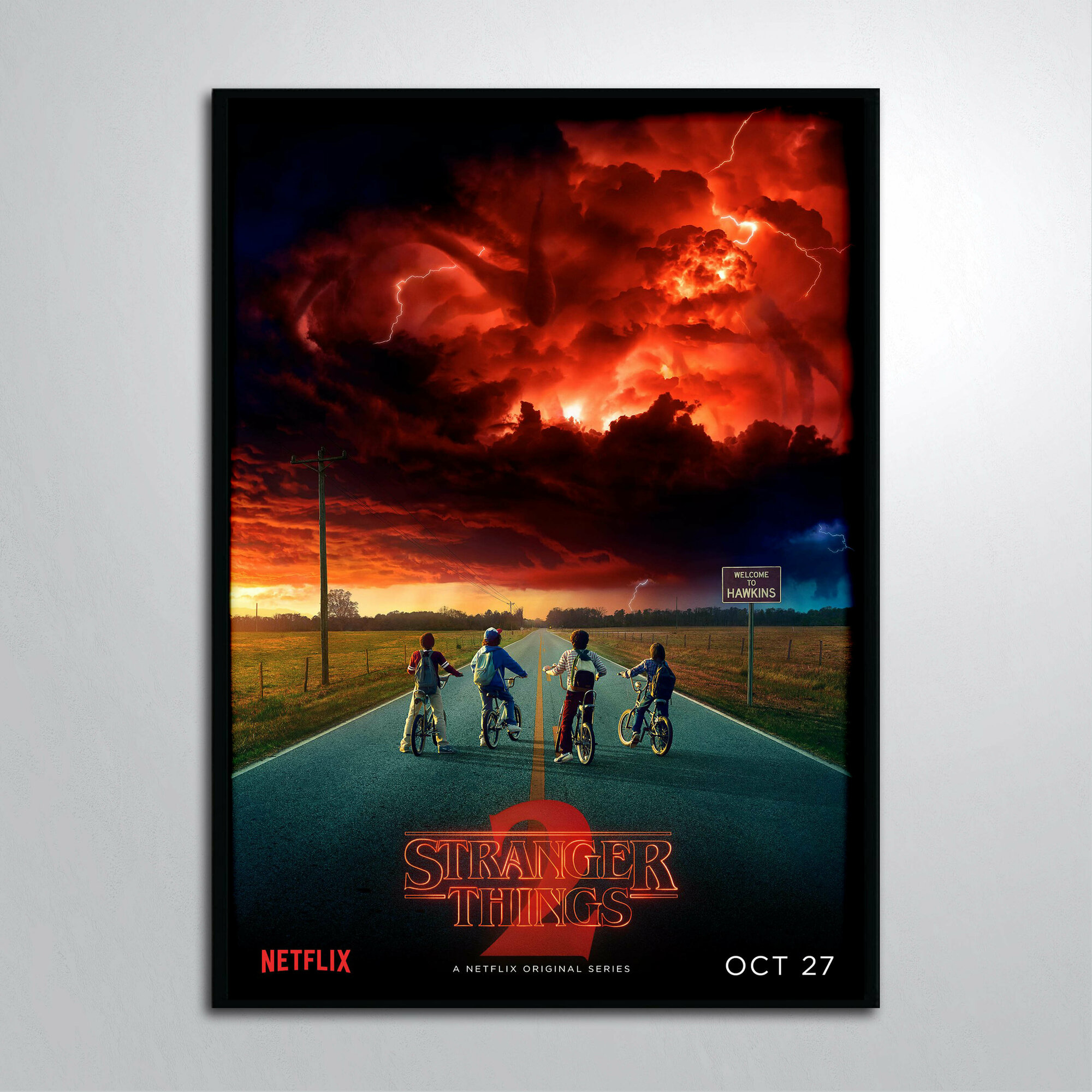 Постер в раме/Очень странные дела Горизонт Stranger Things