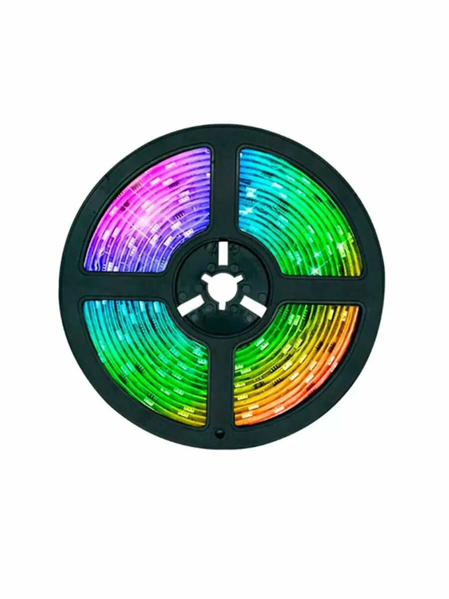 Лента светодиодная ECOLA P5LM14ESB 14.4W/M 12V IP65 10MM 60LED/M RGB разноцветная