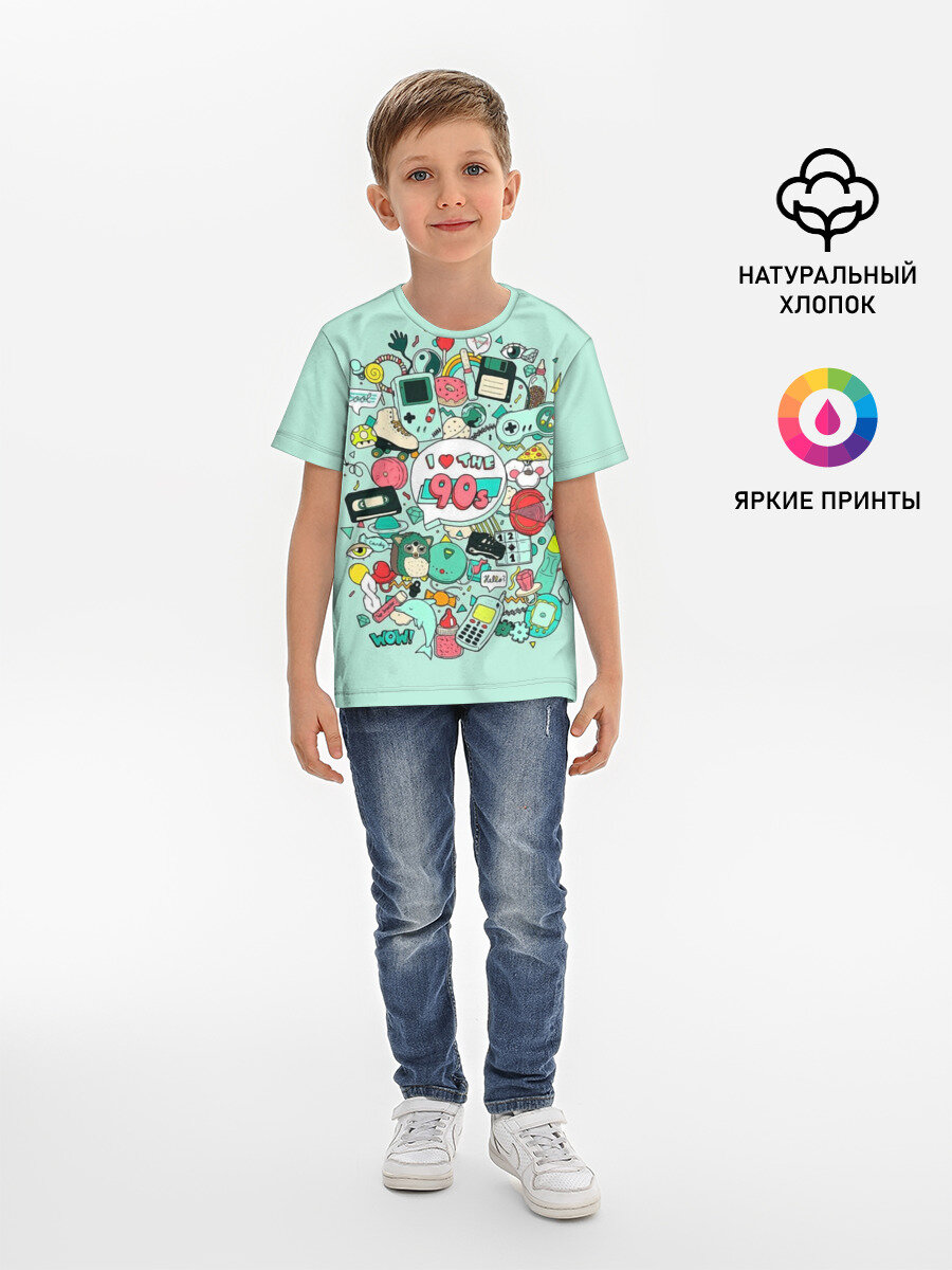 Футболка хлопковая детская 90-е