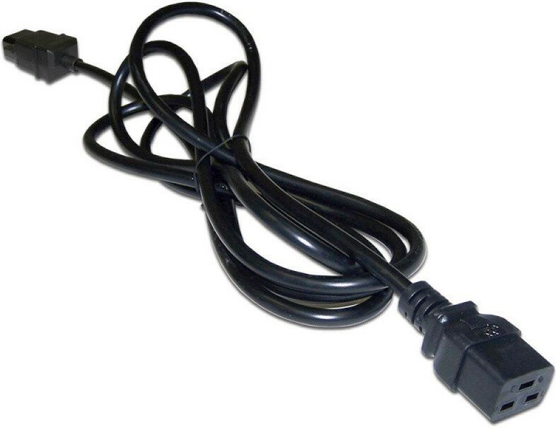 Кабель питания C19 - C14, 2м, Lanmaster (LAN-PP19/14-2.0-BK)