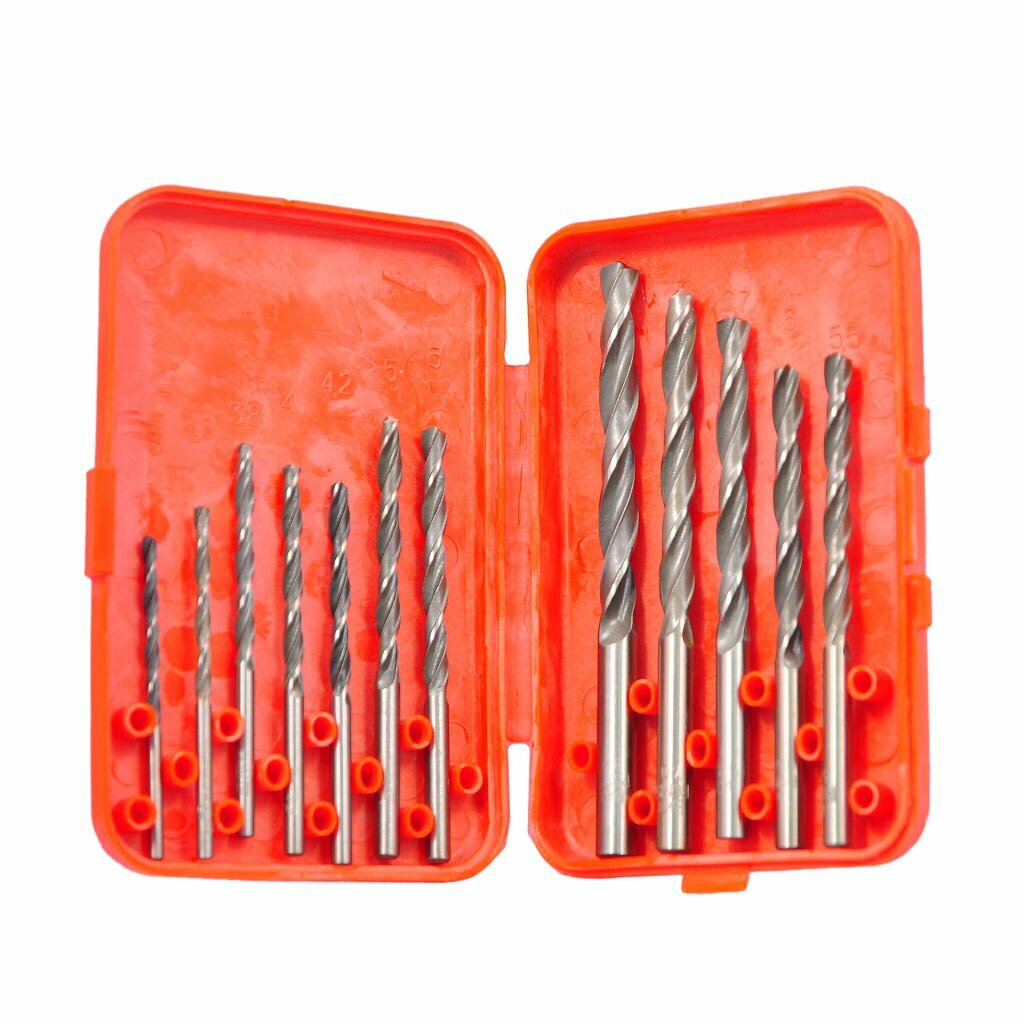 Набор сверл по металлу ВИЗ №1 12 шт, спиральные, 3-8 мм, Россия