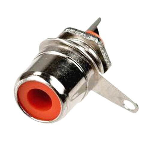 Гнездо RCA Premier 1-290 на корпус - красный