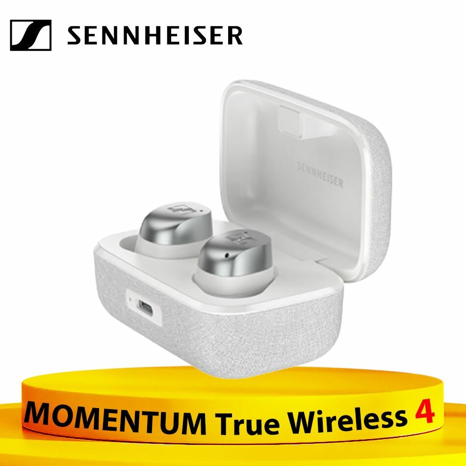 Sennheiser Наушники беспроводные с микрофоном Sennheiser Momentum True Wireless 4, Bluetooth, USB Type-C, белый