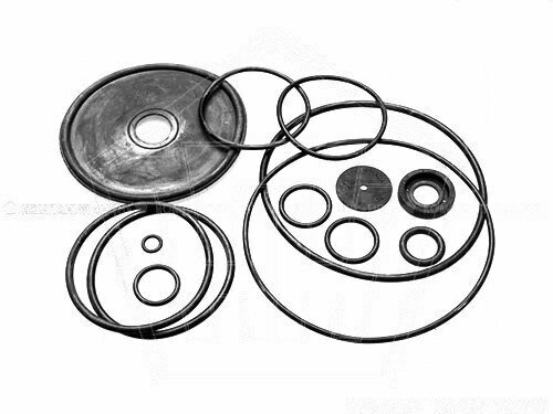 Ремкомплект крана управления тормозами прицепа 2ух проводного (кутп-2) (11 наименований с клапаном)