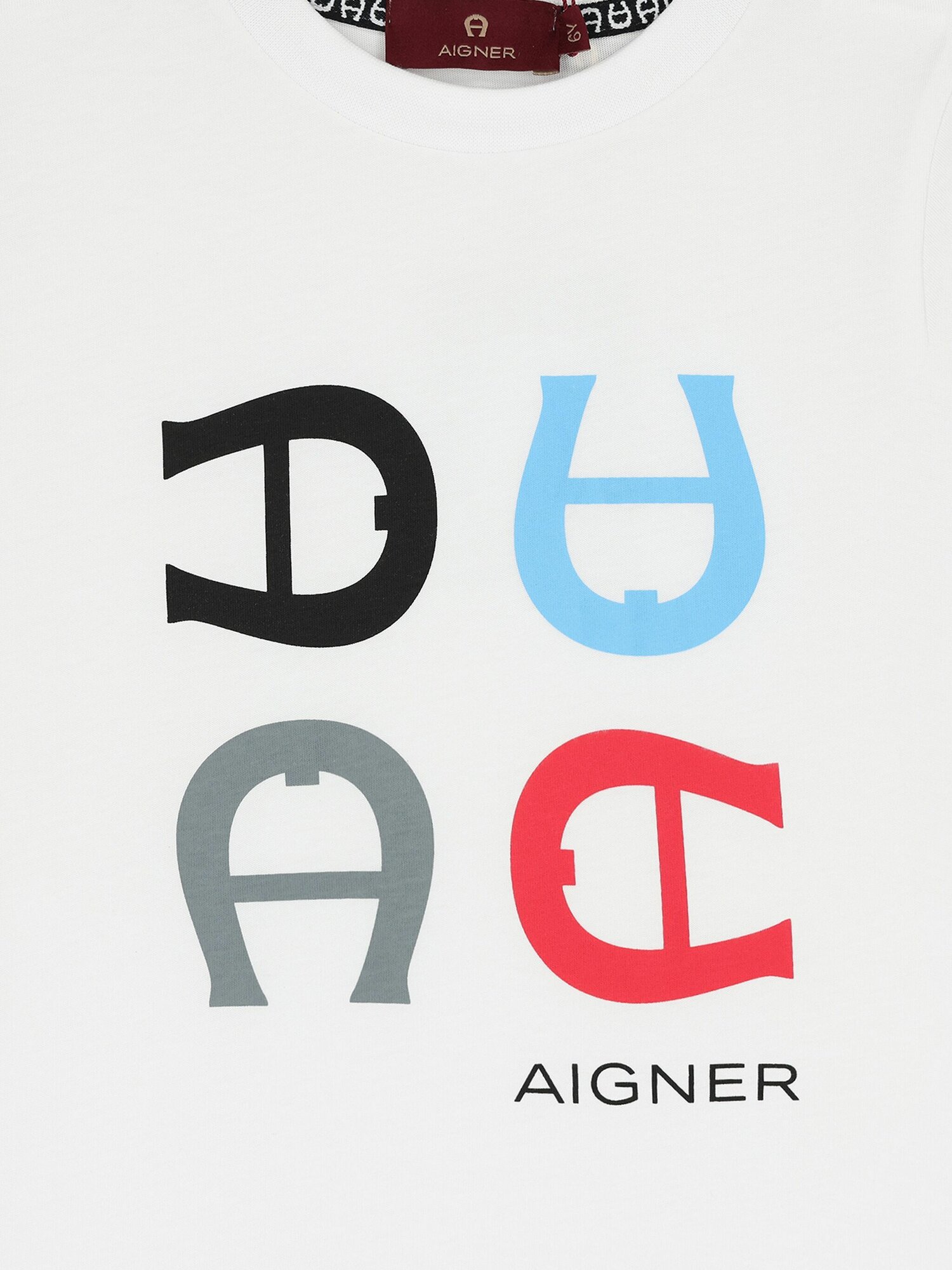 Футболка Aigner, размер 16 лет, бежевый/белый — фото 1