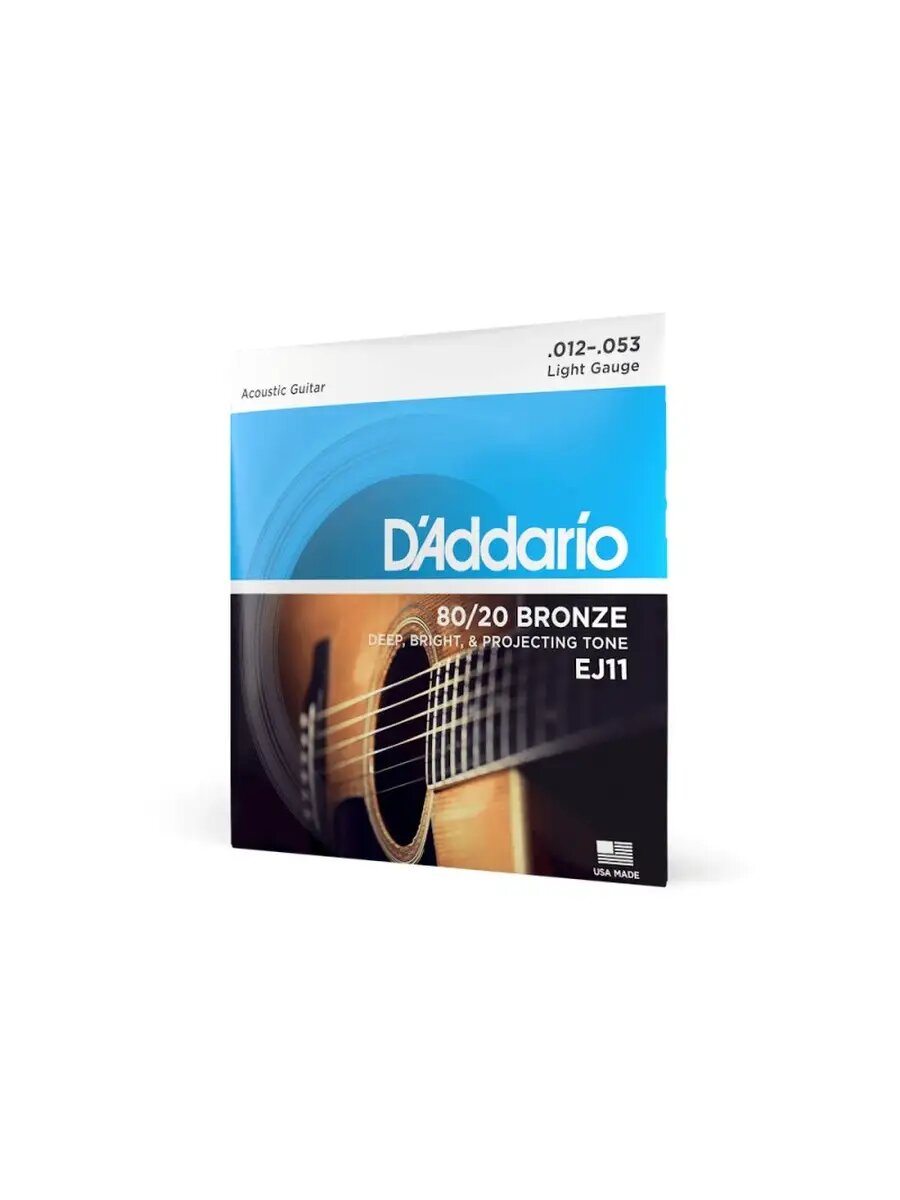 Струны для акустической гитары D'ADDARIO EJ11