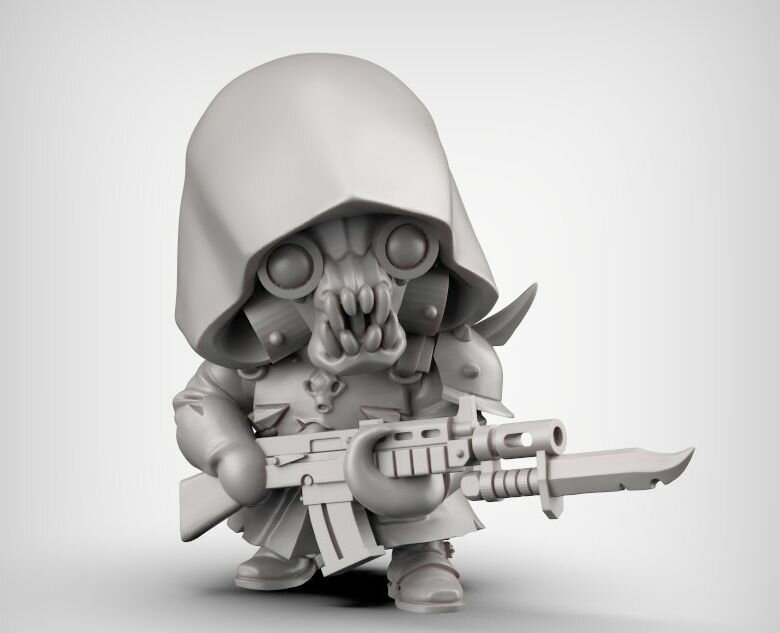 Warhammer 40000 Миниатюра Reptilians Overlords - Chibi Heretic