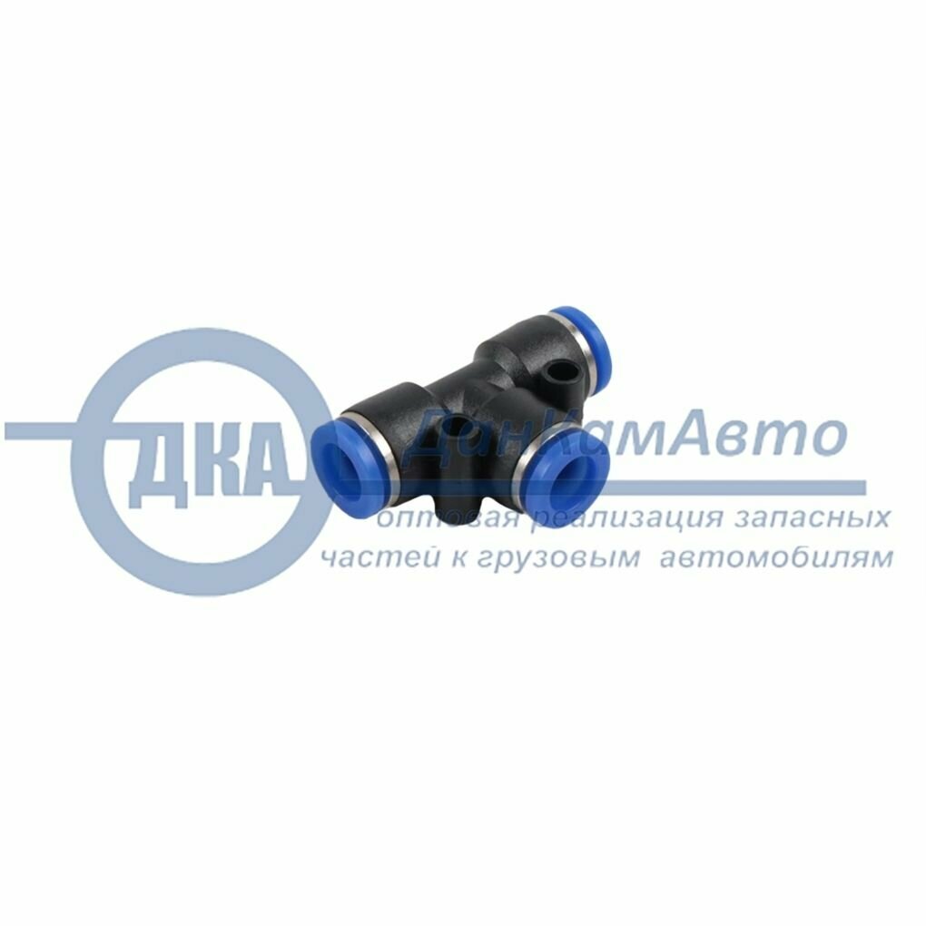 Фитинг воздушный тройник 8х8 (пластик)