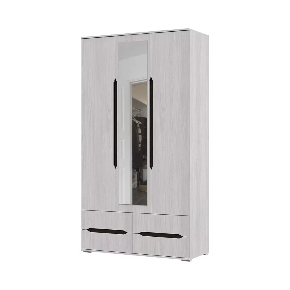 Шкаф 3-х створчатый с ящиками ШК 013 «Валенсия» (Дуб Анкор) 120х50х220