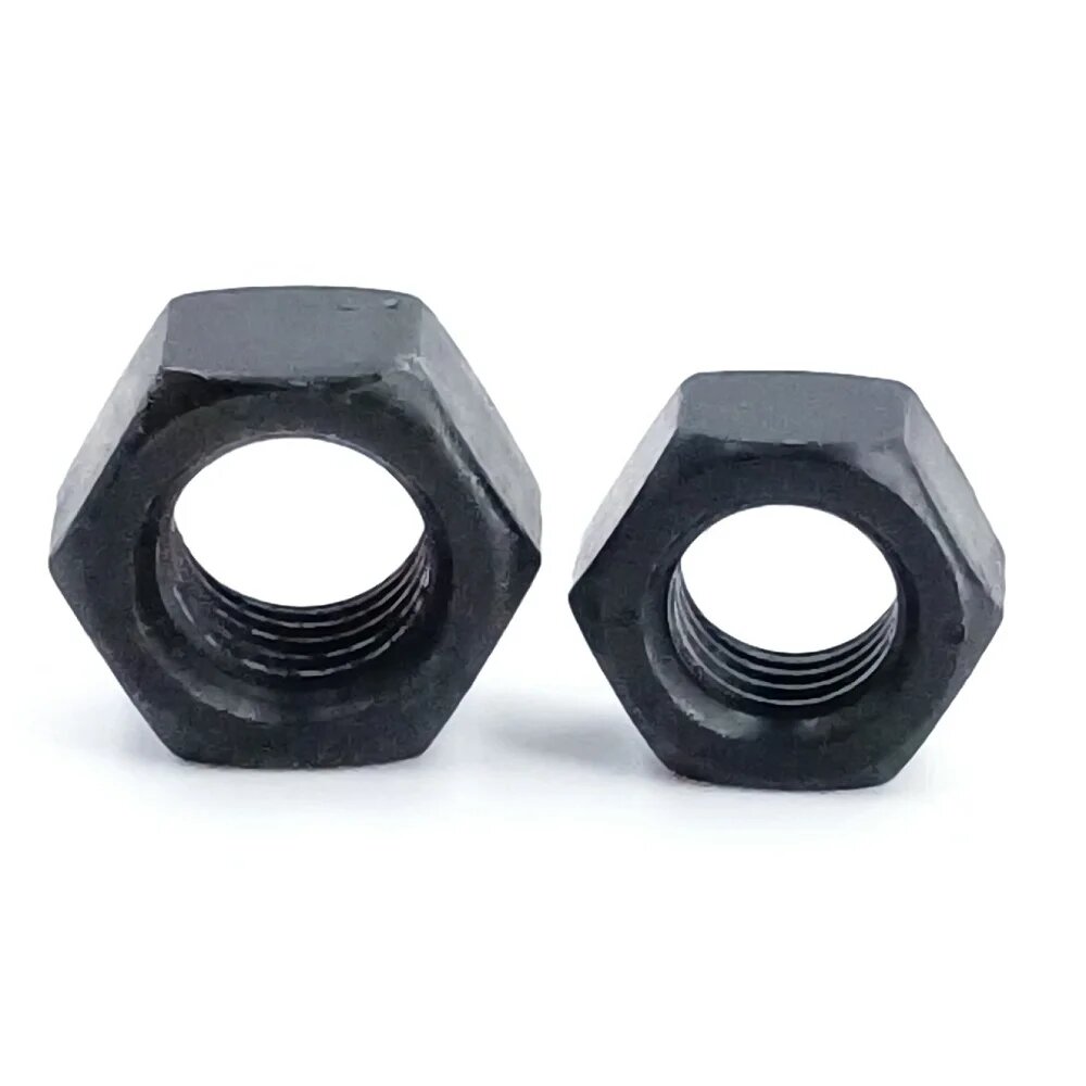 Гайки DIN934 из нержавеющей стали A2 HPCLE M1.6 50pcs, steel with black