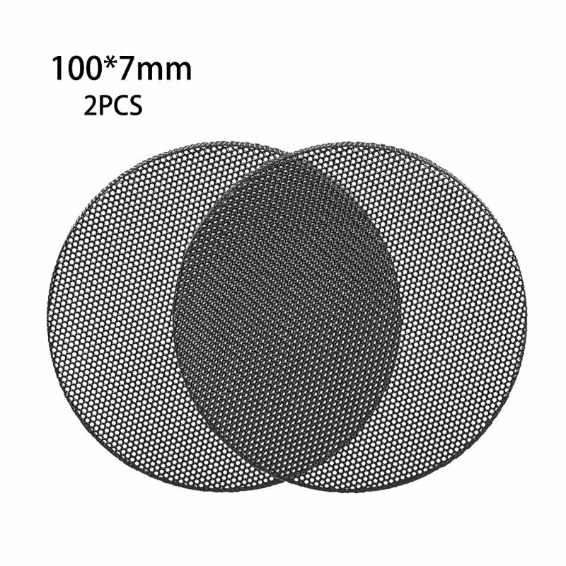 Сетки для динамиков круглые черные 100x7mm 2шт