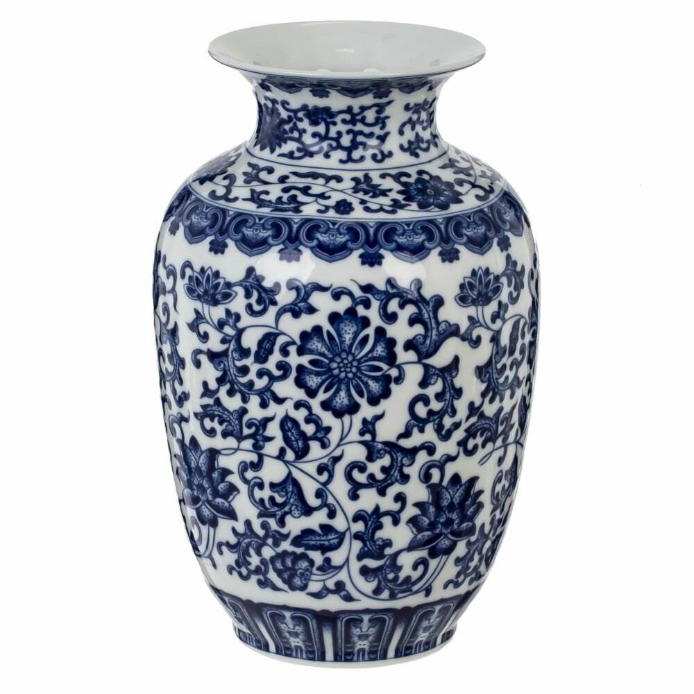 Ваза фарфоровая, 2100 мл, 13х13х22 см KSM-815273