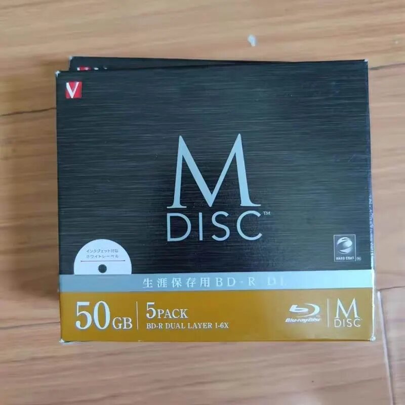 5 шт Vb MDisc M-диск Blu Ray BDR DL BD-R двухслойный Mdsik 50 Гб 1-6X