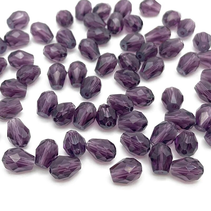Австрийские хрустальные бусины капли 3*5 5*7 8*11 мм Фиолетовый, 3x5mm approx 96pcs, d19ab violet