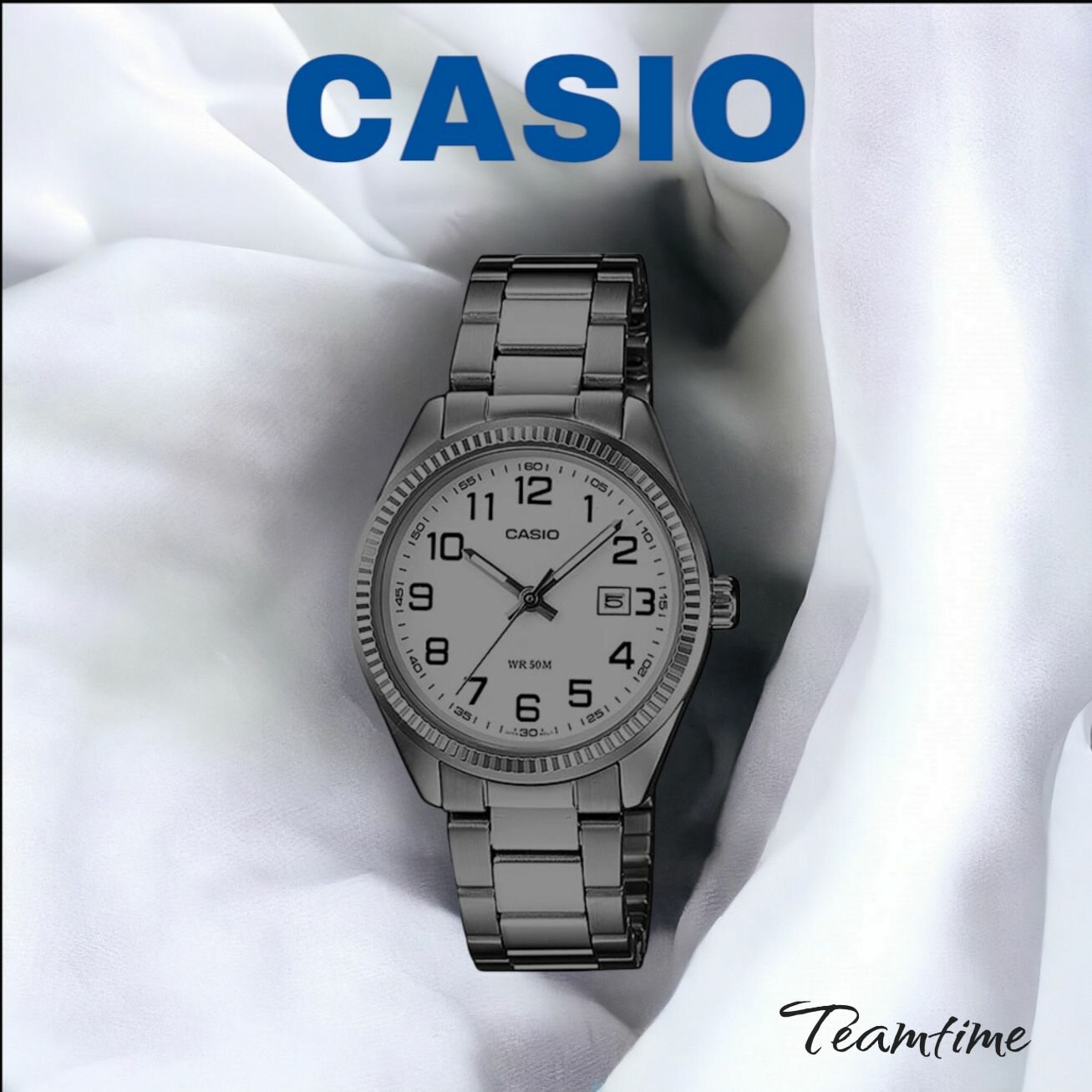 Наручные часы CASIO, серебряный — фото 1
