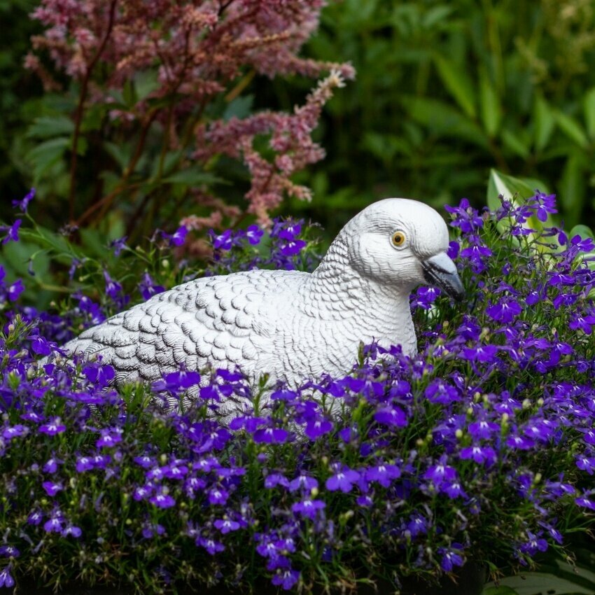 Декоративная фигурка Туендатская сувенирная мастерская "Голубь" из пенопласта, белый, 37,5 см