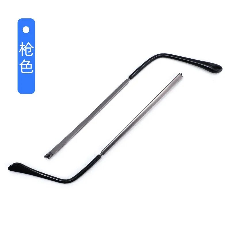 Металлические дужки для очков MOONBIFFY Dark Silver