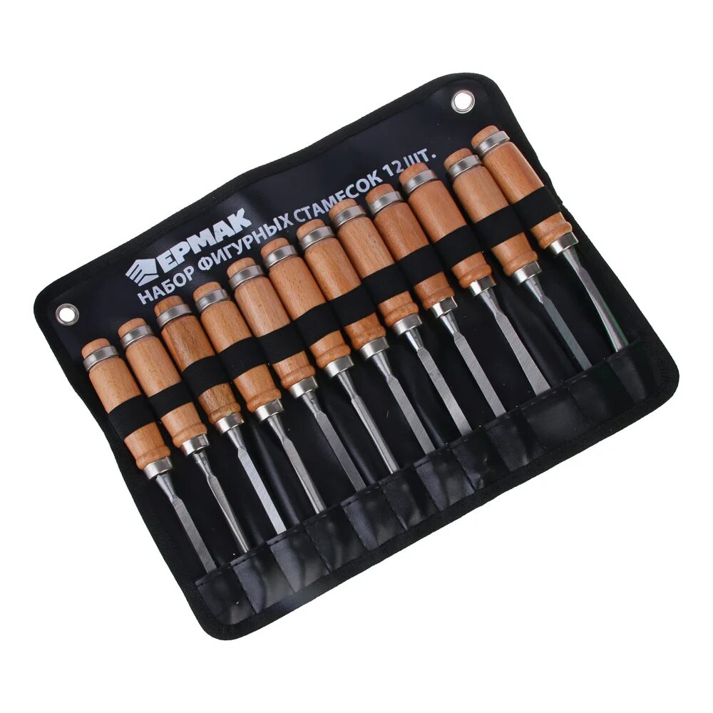 Ермак Набор фигурных стамесок 12шт 667-001