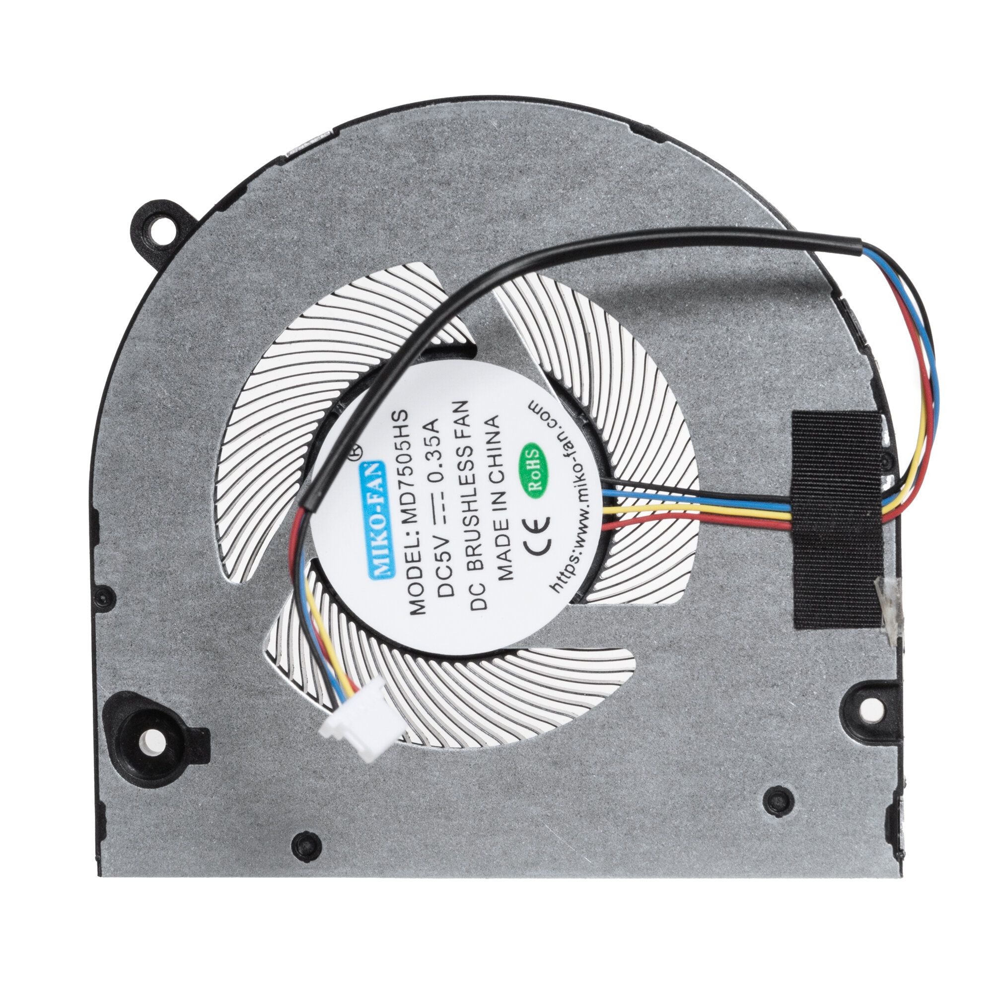 Кулер MIKO-FAN MD7505HS SH1.0 для ноутбука - 4 pin