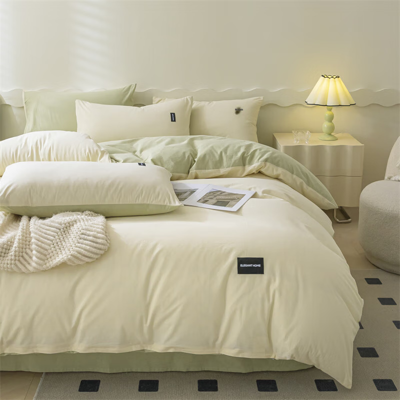 MUJI Class A Pure Cotton Woven Duvet Cover, 100% Cotton Double Bed Student Dormitory Quilt Cover, Single Piece, 180*220cm